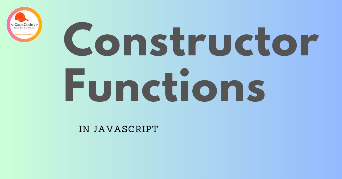 Constructor Function In Javascript 9451